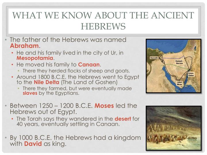 PPT - The Ancient Hebrews PowerPoint Presentation - ID:2347262