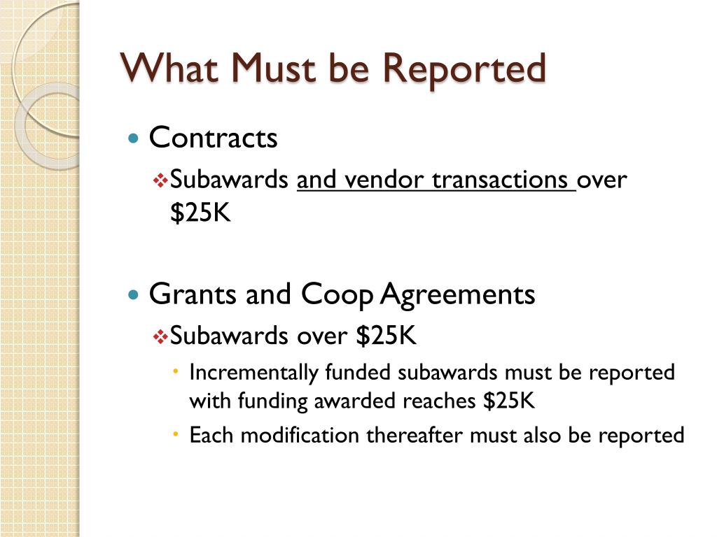 PPT - Subaward Risk Assessments & Federal Funding Accountability and ...