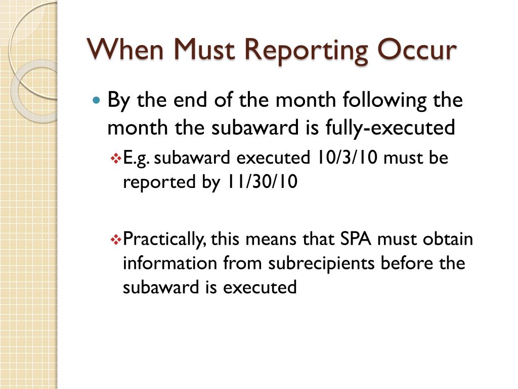PPT - Subaward Risk Assessments & Federal Funding Accountability and ...