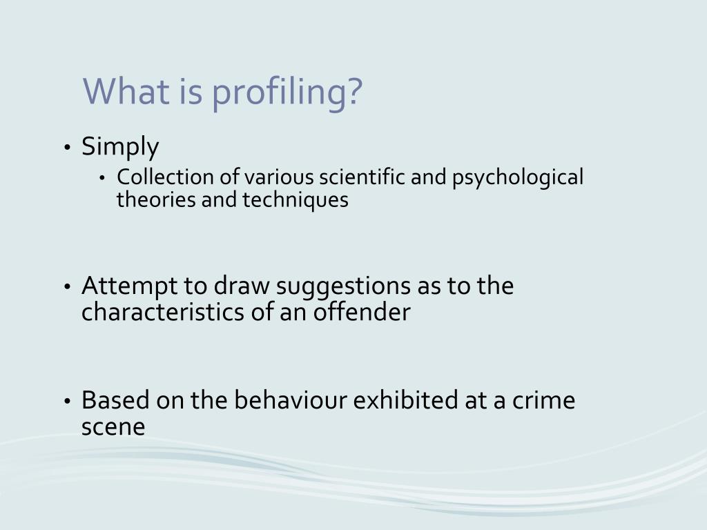 Profiling Profiling
