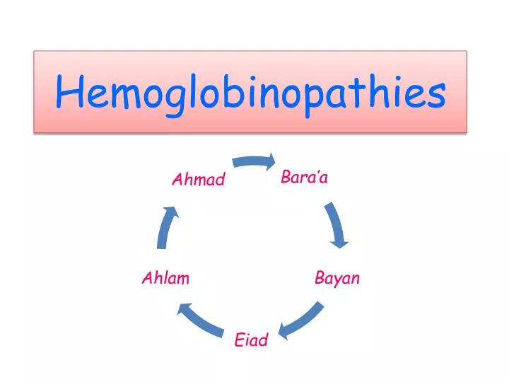 PPT - Hemoglobinopathies PowerPoint Presentation, free download - ID ...
