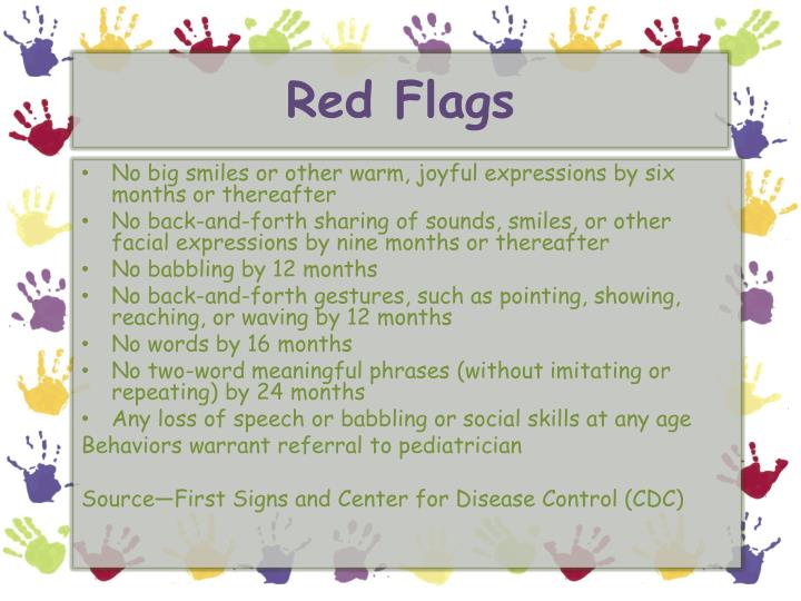 PPT - Red Flags and Screening for Autism PowerPoint Presentation - ID ...