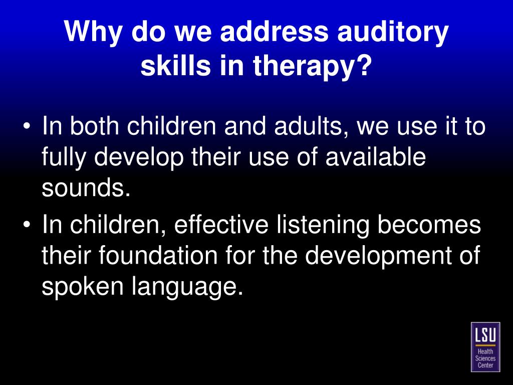 PPT - Audiologic Rehabilitation for Children PowerPoint Presentation ...