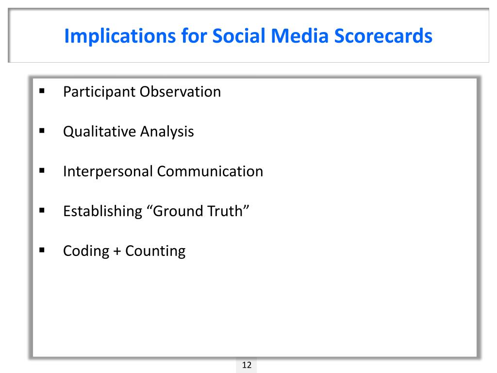 PPT - Social Media Scorecards Chapters 07 & 08 of Social Media ...
