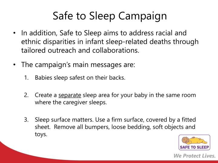 PPT - Infant Safe Sleep and the Safe to Sleep Campaign PowerPoint ...