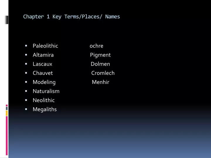 PPT - Chapter 1 Key Terms/Places/ Names PowerPoint Presentation, free ...