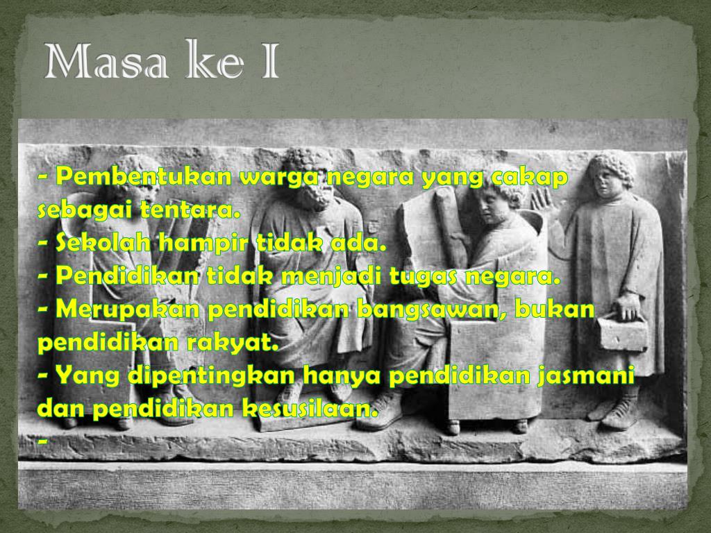 PPT - SEJARAH PENDIDIKAN YUNANI & ROMAWI KUNO PowerPoint Presentation - ID:2351784