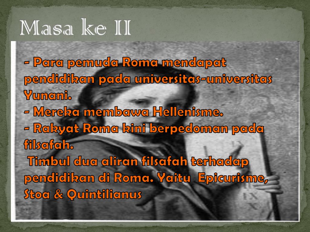 PPT - SEJARAH PENDIDIKAN YUNANI & ROMAWI KUNO PowerPoint Presentation - ID:2351784