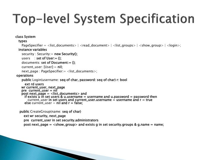 PPT - Formal Methods in Practice: Analysis and Application of Formal ...