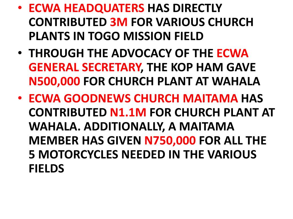 PPT - EVANGELICAL CHURCH WINNING ALL ECWA PowerPoint Presentation, free ...