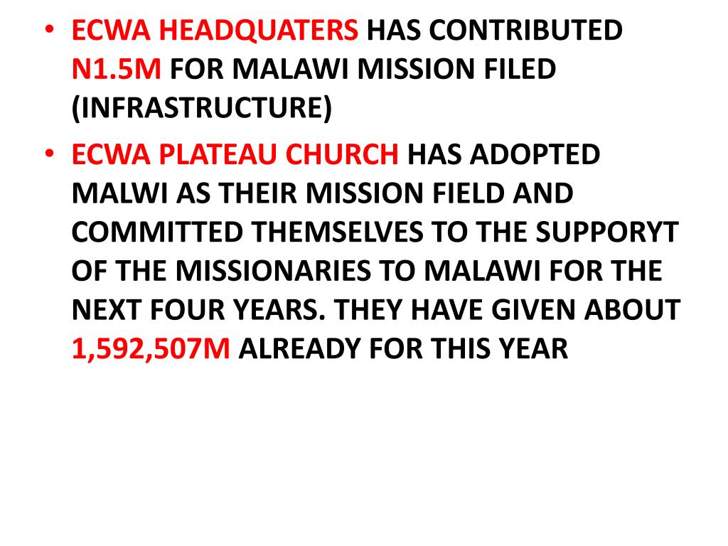 PPT - EVANGELICAL CHURCH WINNING ALL ECWA PowerPoint Presentation, free ...