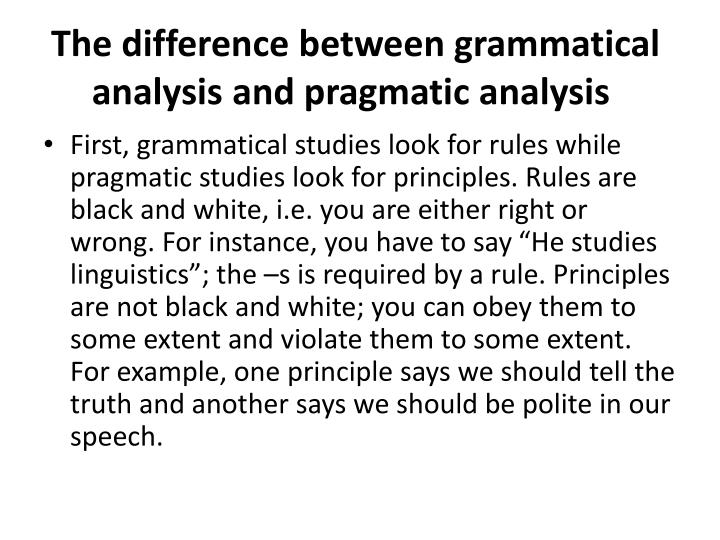 PPT - Definitions of pragmatics PowerPoint Presentation - ID:2352224