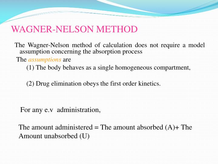 PPT - METHODS OF DETERMINING ABSORPTION RATE CONSTANT PowerPoint ...