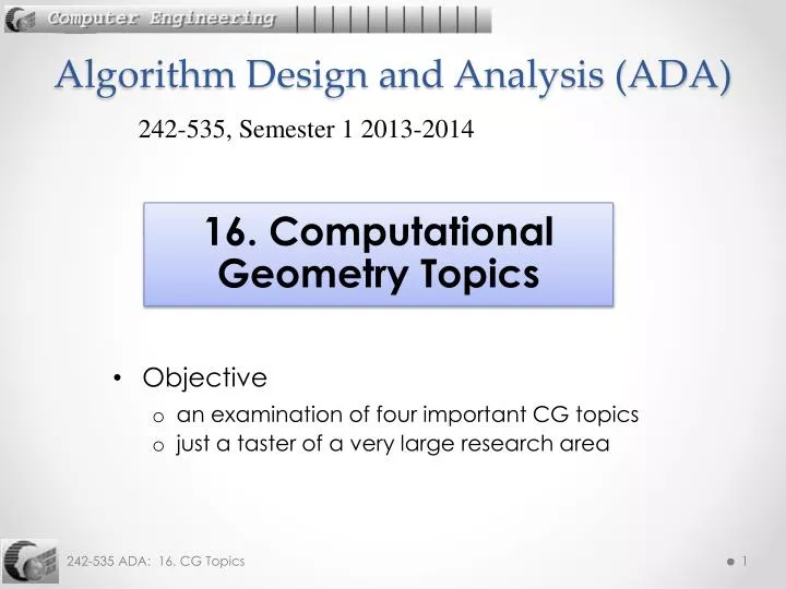 PPT - Algorithm Design and Analysis (ADA) PowerPoint Presentation, free ...