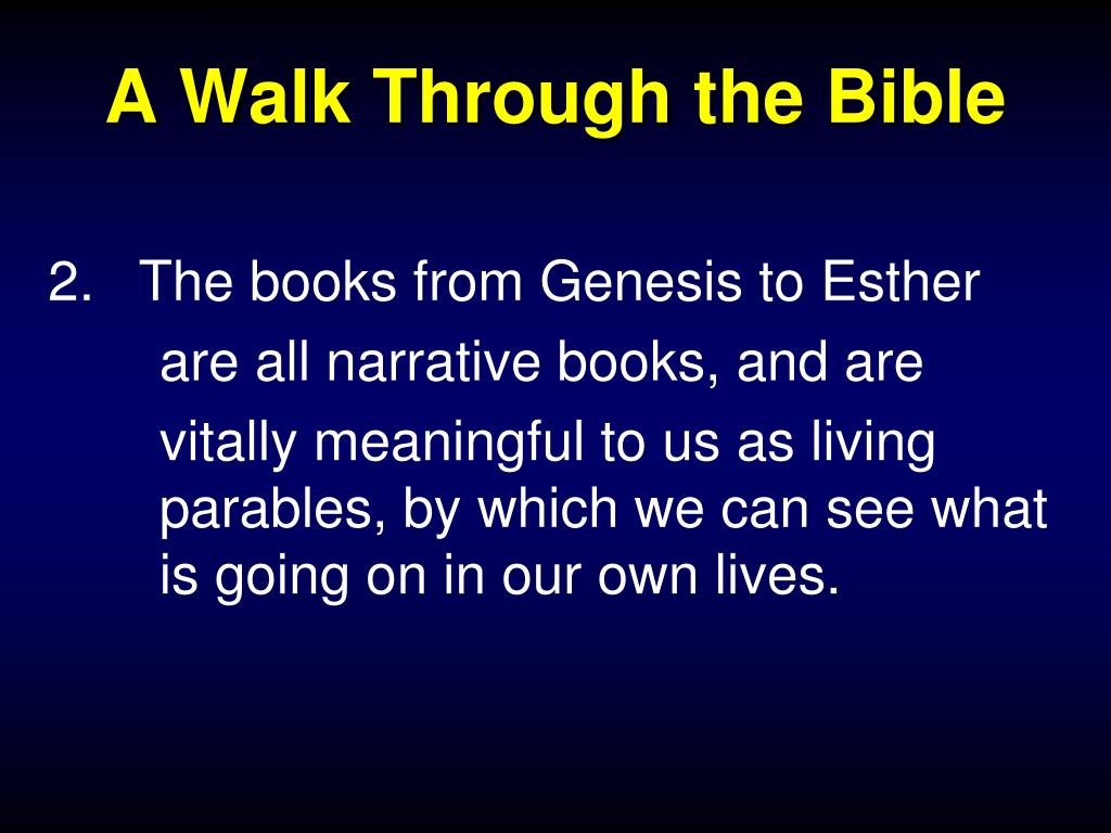 PPT - A Walk Through the Bible With Bro. Bill Parker Sr. PowerPoint ...