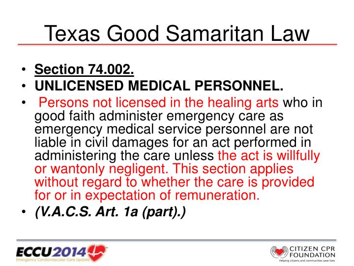PPT - Good Samaritan Laws The Shocking Truth PowerPoint Presentation ...