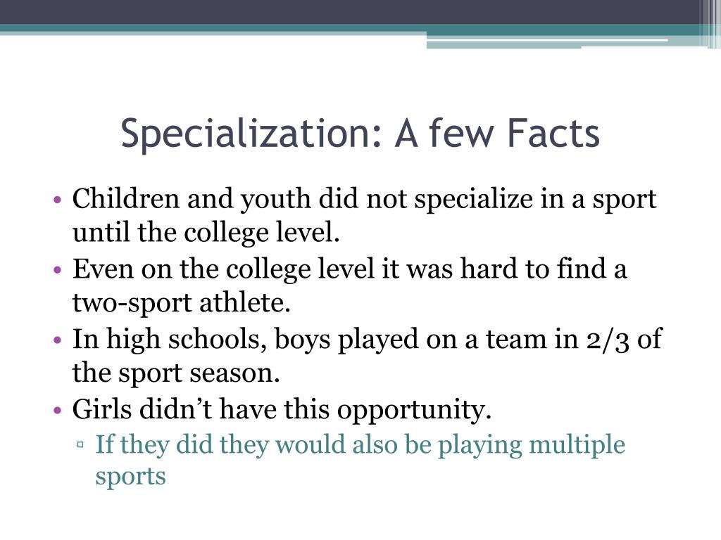 PPT - Child & Youth Sport Developmentally Appropriate Sports ...