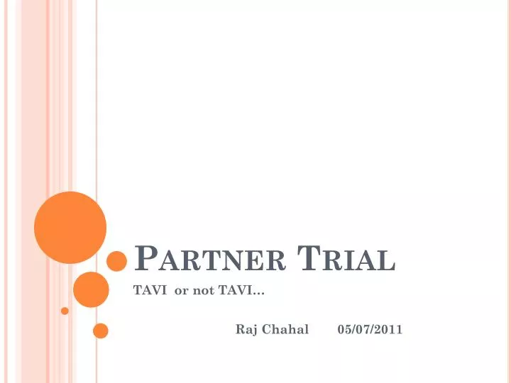 PPT - Partner Trial PowerPoint Presentation, free download - ID:2354296