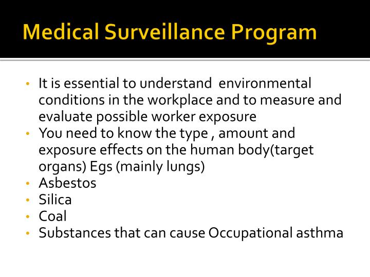 PPT - RESPIRATORY PROTECTION IN THE WORKPLACE (Medical surveillance ...