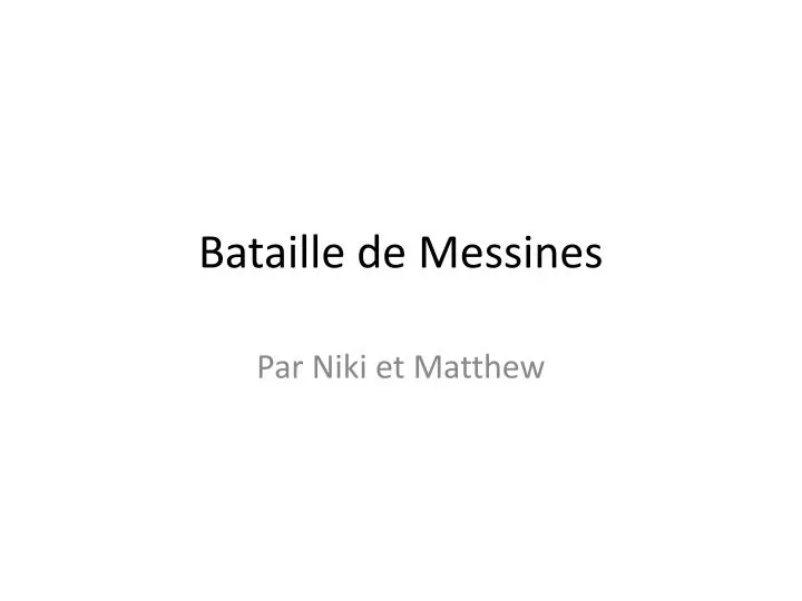 PPT - Bataille de Messines PowerPoint Presentation, free download - ID ...