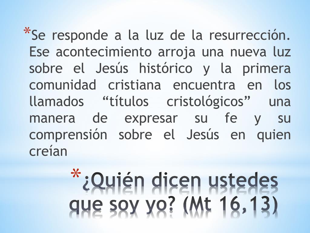 Ppt Reflexiones Sobre CristologÍa Powerpoint Presentation Free