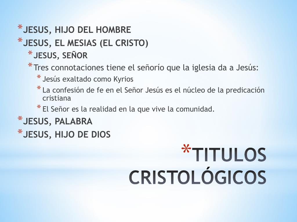 Ppt Reflexiones Sobre CristologÍa Powerpoint Presentation Free