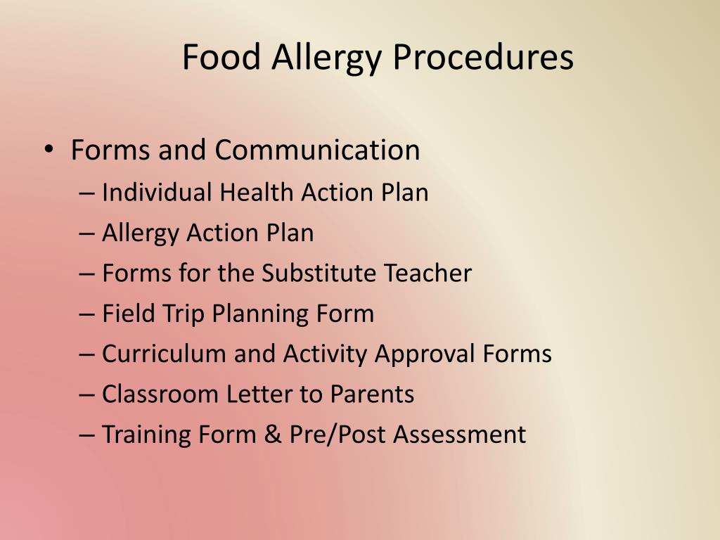 PPT - Indian Hill Exempted Village School District Food Allergy Policy ...