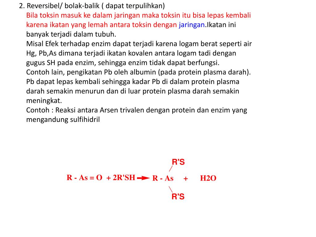 PPT - PENYIMPANAN/PENGIKATAN TOKSIN DALAM TUBUH PowerPoint Presentation ...