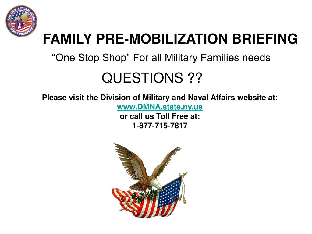 PPT - FAMILY PRE-MOBILIZATION BRIEFING PowerPoint Presentation, free ...