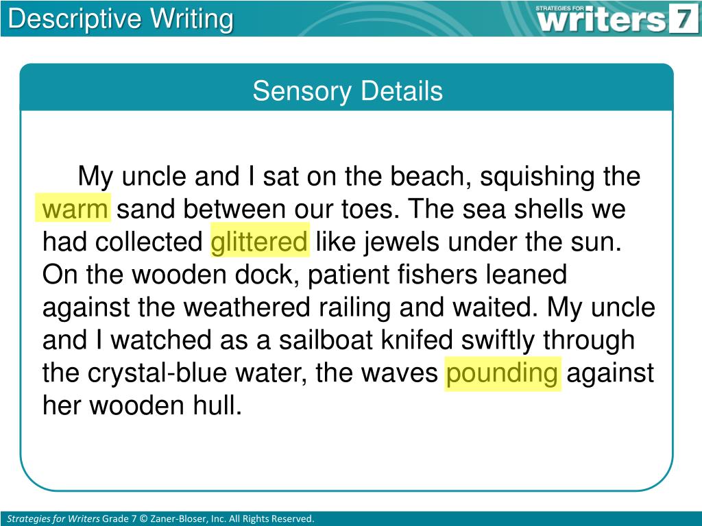 PPT Descriptive Writing PowerPoint Presentation Free Download ID
