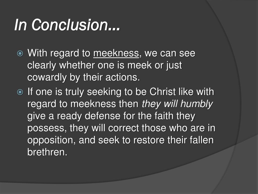 PPT - “But the Fruit of the Spirit is… Faith… Meekness…” PowerPoint ...