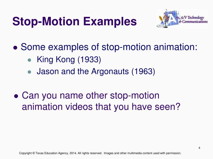 PPT - Stop-Motion Animation PowerPoint Presentation - ID:2356448