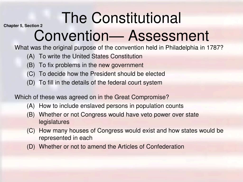 PPT - Chapter 5 The Constitution of the United States 1776-1800 ...