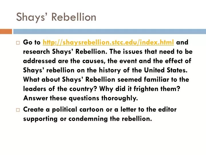 PPT - Shays’ Rebellion PowerPoint Presentation, free download - ID:2356812