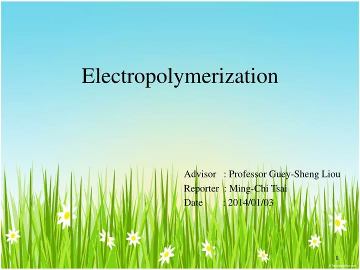 PPT - Electropolymerization PowerPoint Presentation, free download - ID ...