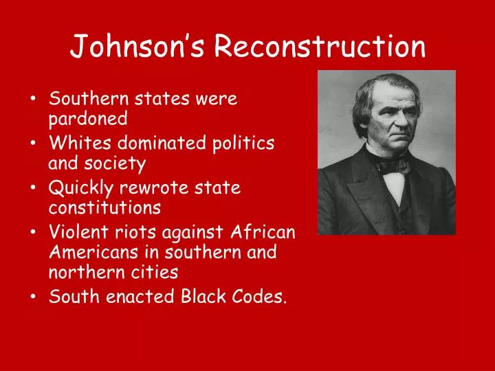 PPT - Johnson’s Reconstruction PowerPoint Presentation, free download ...