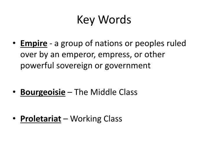 PPT - Key Words PowerPoint Presentation, free download - ID:2357452