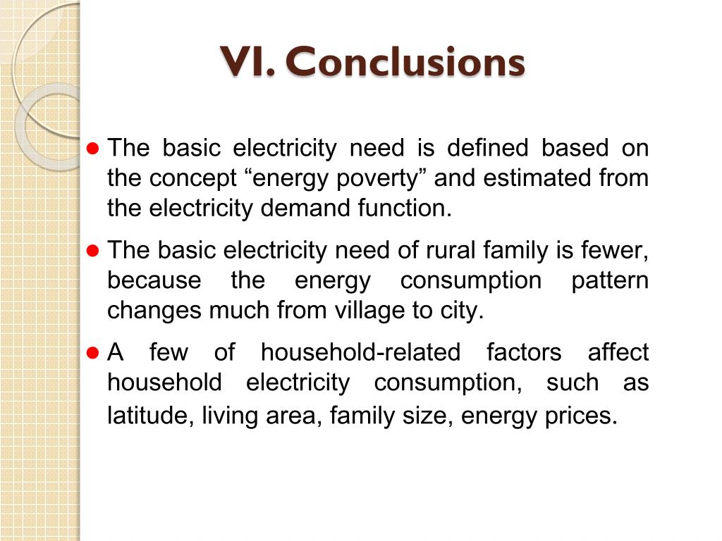 PPT - Basic Electricity Need of Households: Empirical Evidence from ...