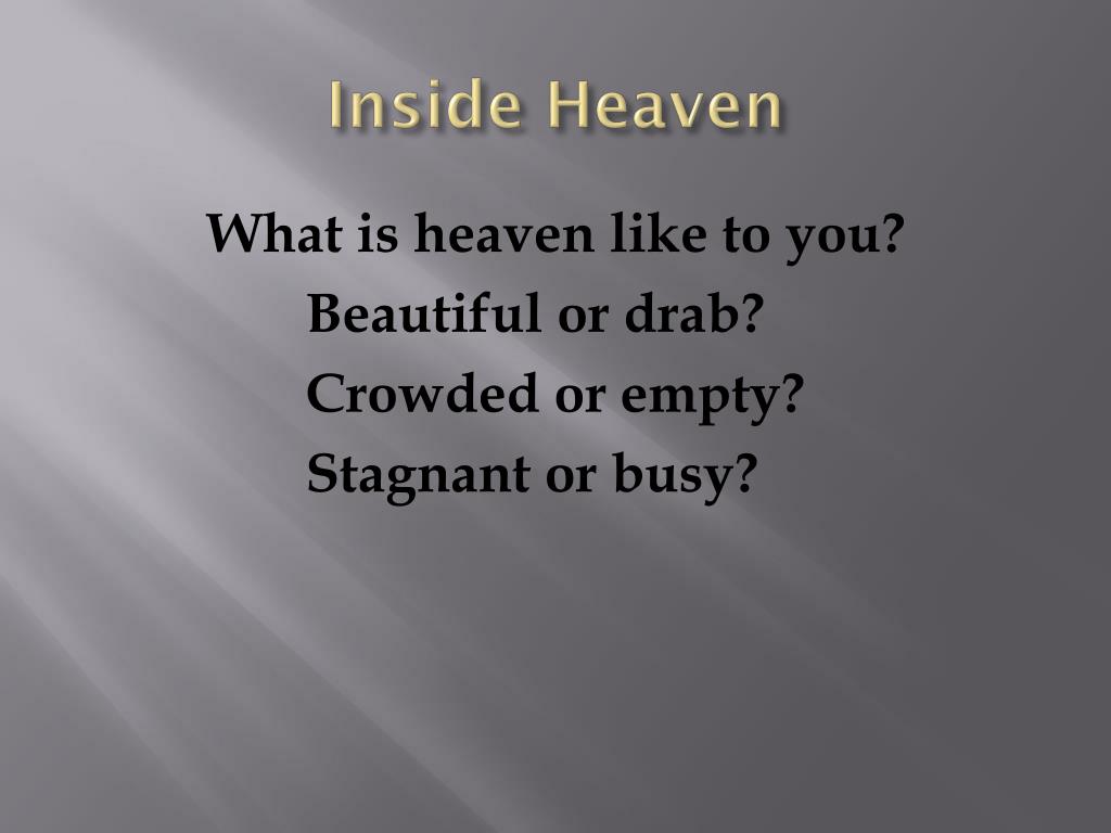 PPT - Heaven Wednesday Night Bible Study Palm Beach Lakes church of ...