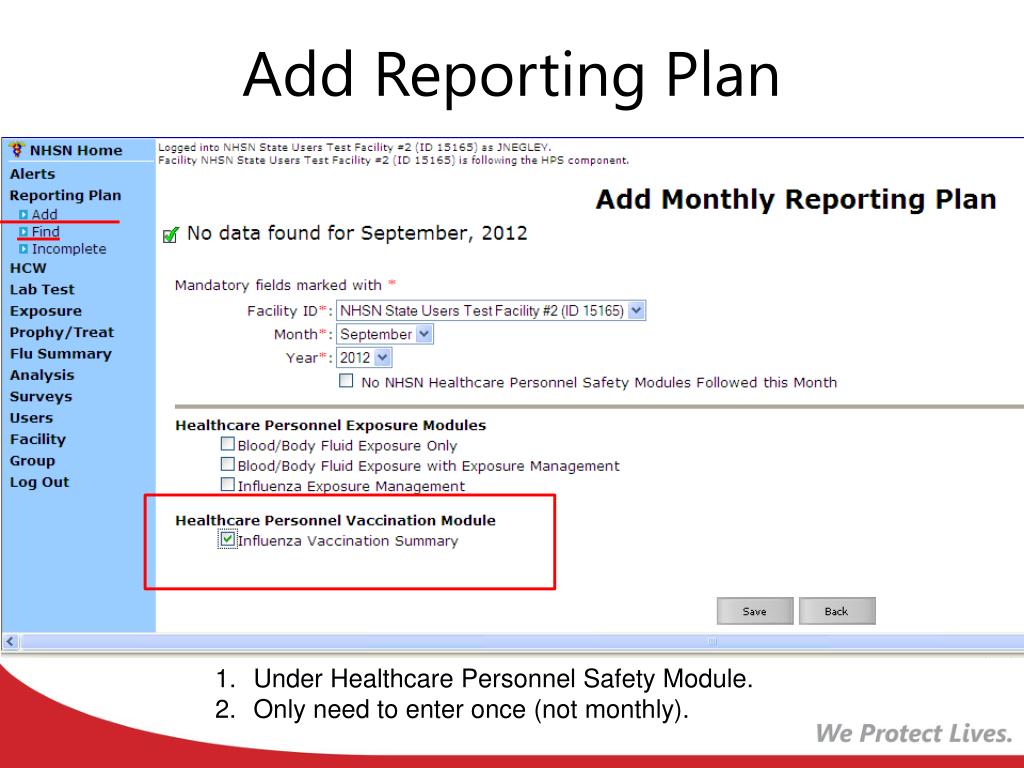 PPT - National Healthcare Safety Network (NHSN) Update: Influenza ...