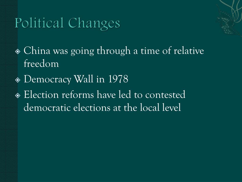 PPT - China: Political and Economic Change PowerPoint Presentation ...