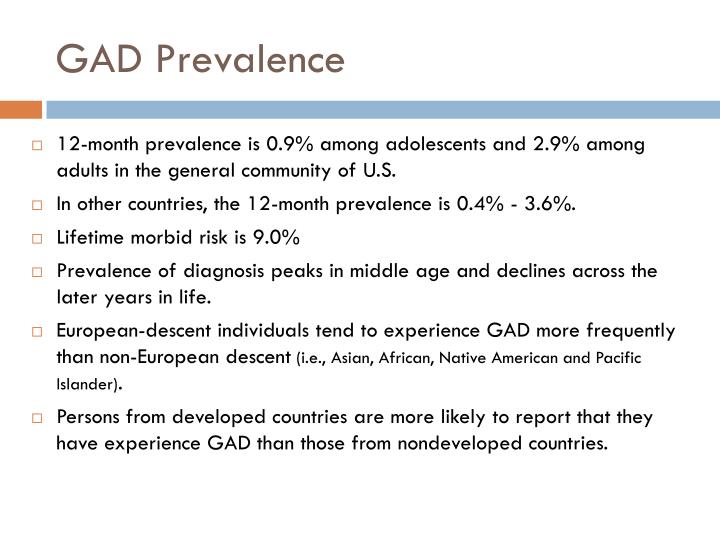 PPT - Pediatric Generalized Anxiety Disorder PowerPoint Presentation ...