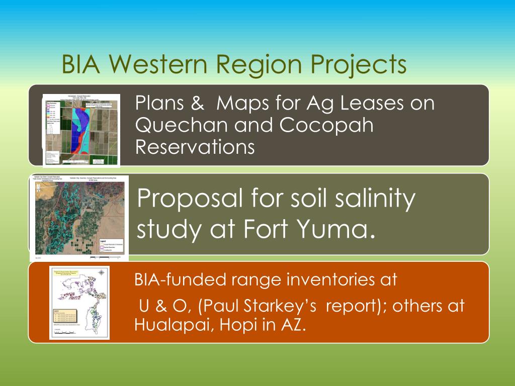 PPT - Bureau of Indian Affairs Western Region 201 3 Report of ...