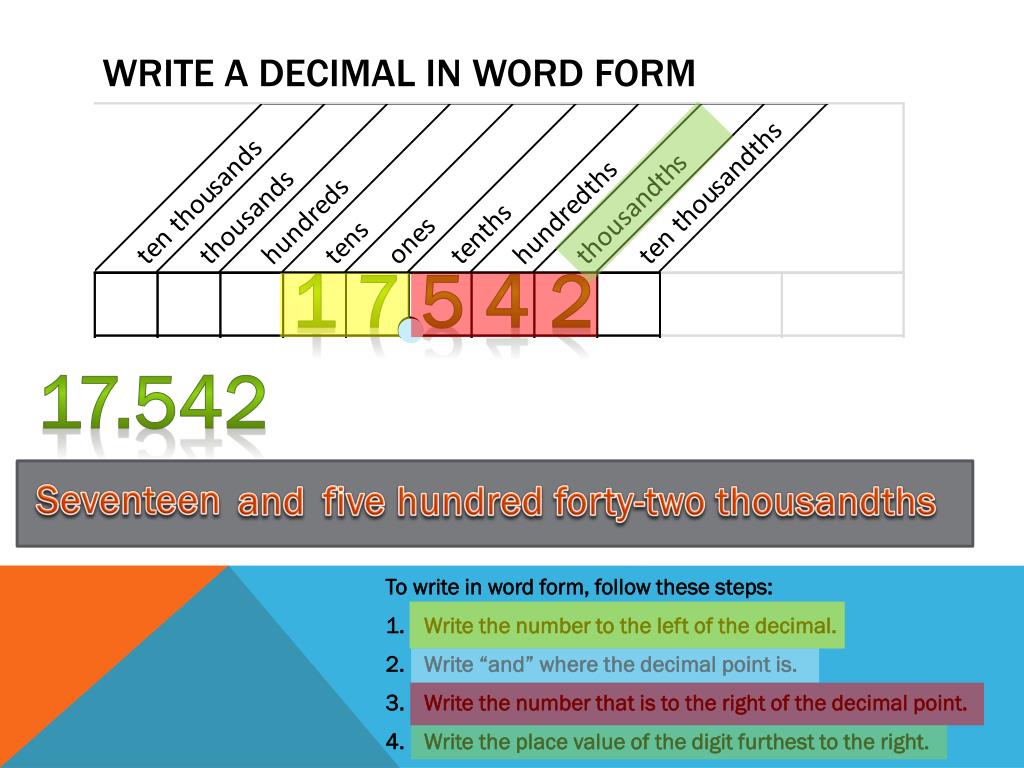PPT Decimals PowerPoint Presentation Free Download ID 2359256