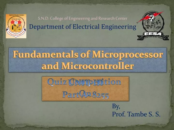 Ppt Fundamentals Of Microprocessor And Microcontroller Powerpoint Presentation Id2359322