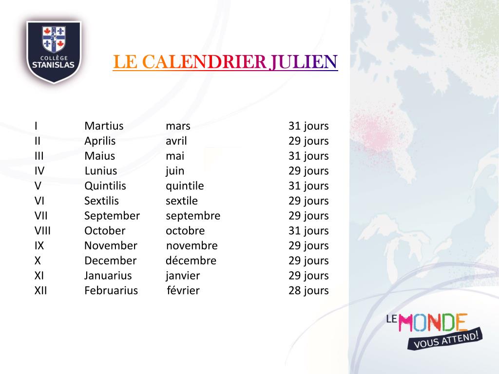 PPT - LES ORIGINES ROMAINES DU CALENDRIER PowerPoint Presentation, free ...