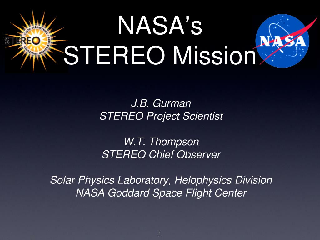 PPT - NASA ’ s STEREO Mission PowerPoint Presentation, free download ...