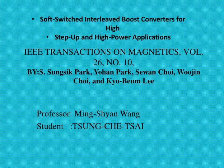 PPT - Professor: Ming- Shyan Wang Student :TSUNG-CHE-TSAI PowerPoint ...