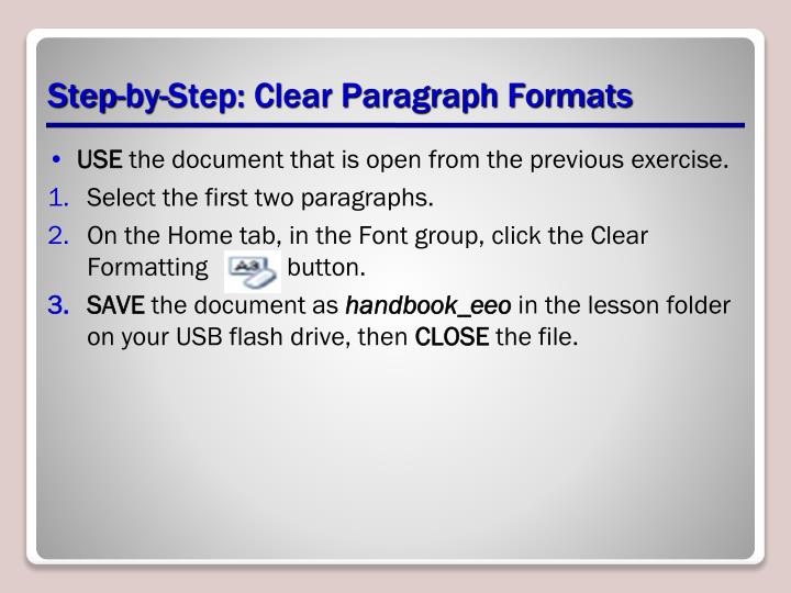 PPT - Paragraph Formatting PowerPoint Presentation - ID:2359739