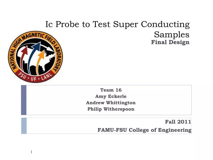 PPT - Ic Probe to Test Super Conducting Samples PowerPoint Presentation ...